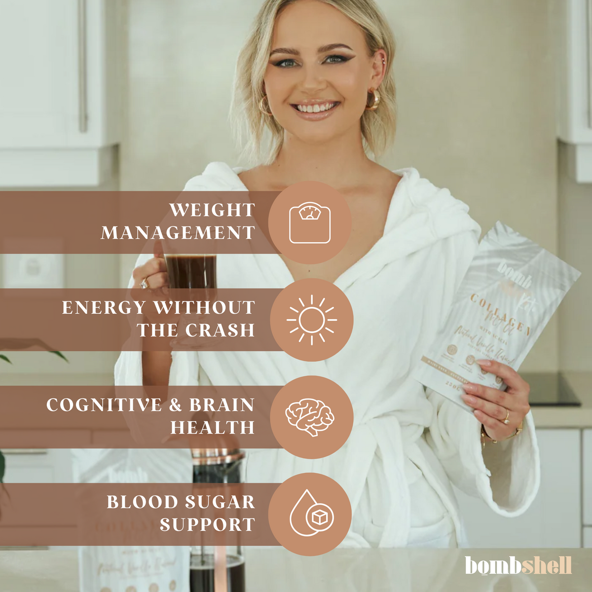 Mind & Body Support Bundle: Bombshell Keto Collagen & Bombshell Gut Fe | Best Rated Collagen in ...